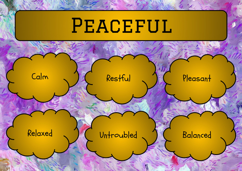 Feelings Vocabulary or Thesaurus | Teaching Resources