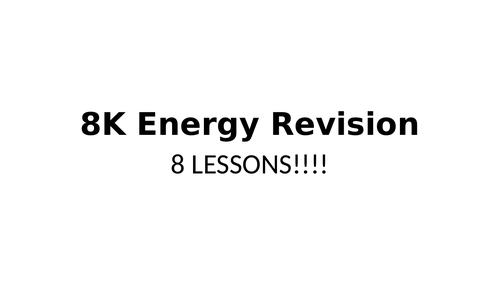 Year 8 Energy Resources (8K Exploring Science) | Teaching Resources