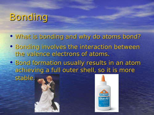 Matter & Bonding Unit Power Points, Worksheets, Evaluations Grade 11 ...