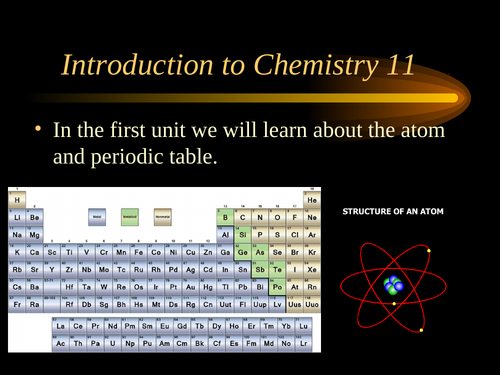 Grade 11 Chemistry Power Points (units 1-3) | Teaching Resources
