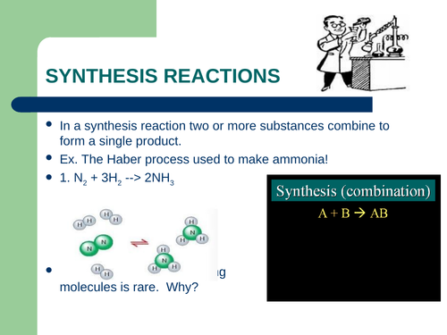 Balancing Chemical Equations and Types of Reactions Unit Power Points ...