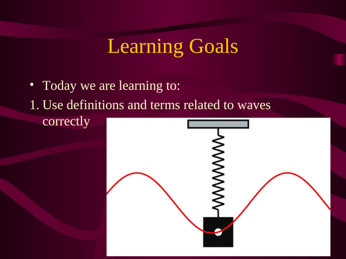 Waves Unit Power Points, Worksheets and Evaluations for Grade 11 ...