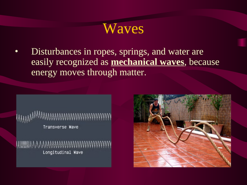 Waves Unit Power Points, Worksheets and Evaluations for Grade 11 ...