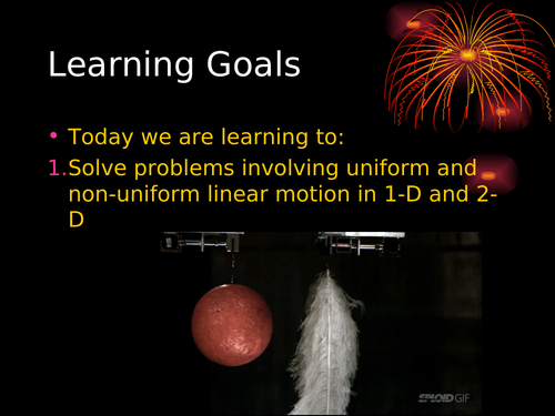 KINEMATIC EQUATIONS POWER POINT GRAVITY Grade 11 Physics Power Point ...