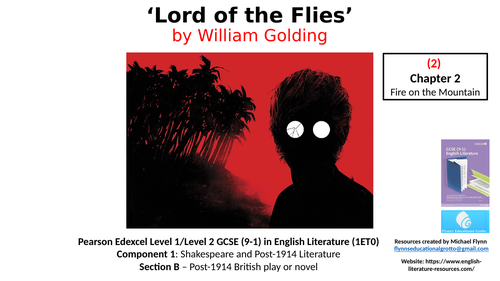 GCSE Literature: (2) ‘Lord of the Flies’ – Chapter 2 | Teaching Resources