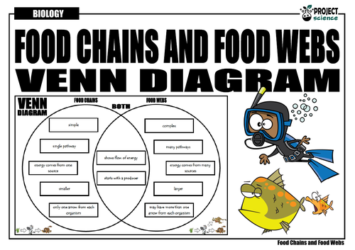 Food Chains and Food Webs Venn Diagram | Teaching Resources