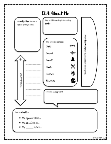 Back to School | English About Me | KS3 Ice-Breaker | Introduction ...