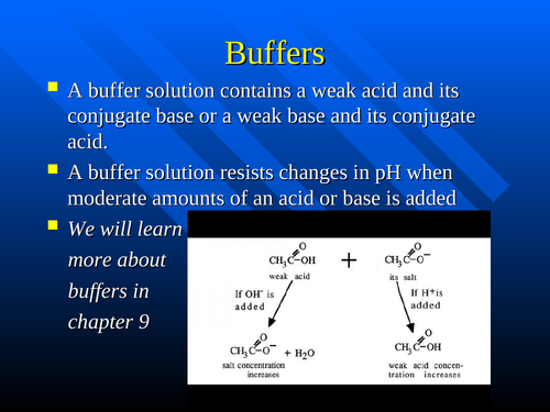 BUFFERS, TITRATIONS POWER POINT pH Salts Grade 12 Chemistry Power Point ...