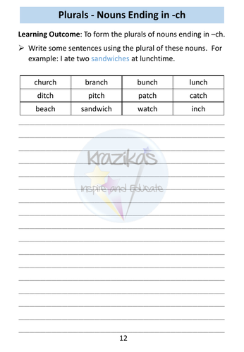 Functional Skills English - Entry Level 2 - Writing - Plurals ...