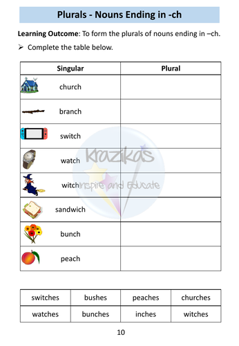 Functional Skills English - Entry Level 2 - Writing - Plurals ...