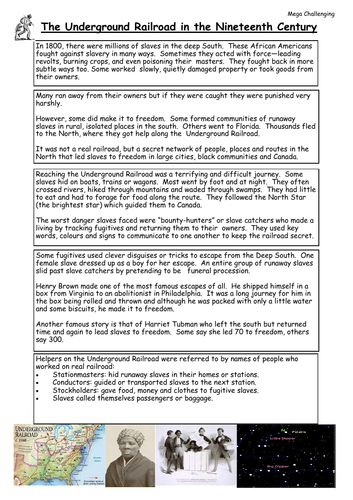 Harriet Tubman and the Underground Railroad | Teaching Resources
