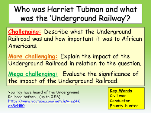 Harriet Tubman and the Underground Railroad | Teaching Resources