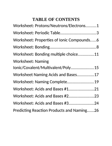 [150 PGS] CHEMISTRY UNIT Grade 10 Science, 8 Power Points, 11 Chemistry ...