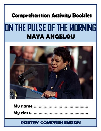 Maya Angelou Poems - Comprehension Activity Booklets Bundle! | Teaching ...