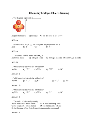 CHEMISTRY UNIT Grade 10 Science Power Points and Multiple Choice ...