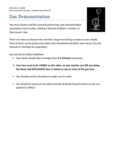 Grade 11 Chemistry Labs, Activity, Chemistry Culminating Task and ...