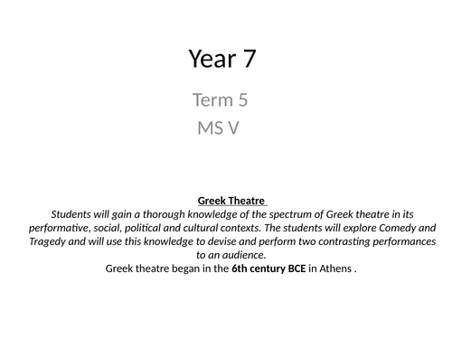 Ancient Greek Lessons 1-5 Drama | Teaching Resources