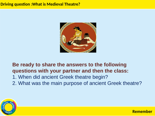 Medieval Theatre Drama Lessons 1-6 | Teaching Resources