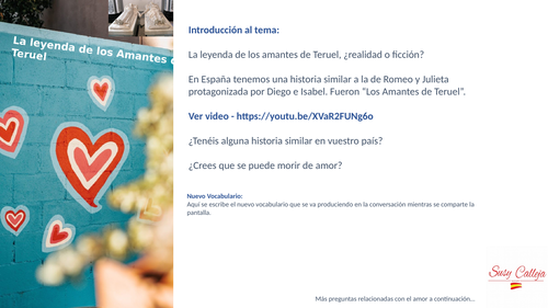 Spanish Conversation Topic - El Amor | Teaching Resources