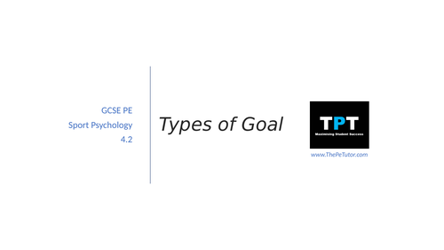 AQA GCSE PE - Goals and Target Setting | Teaching Resources