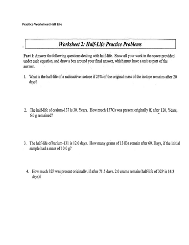 Half Life , Reaction Kinetics, Collisions and Maxwell Boltzmann ...
