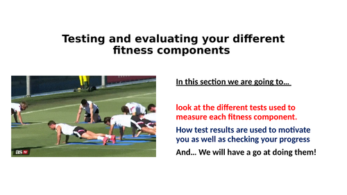 Edexcel GCSE PE Fitness Testing Lesson | Teaching Resources