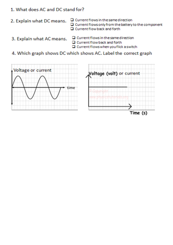 Alternating Current | Teaching Resources