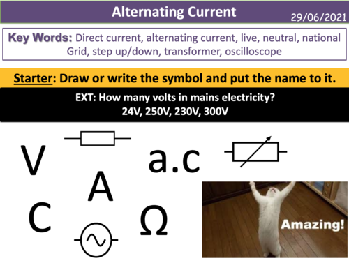 Alternating Current | Teaching Resources