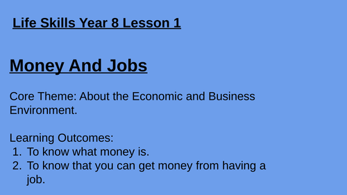 Year 8 Life Skills Lessons | Teaching Resources