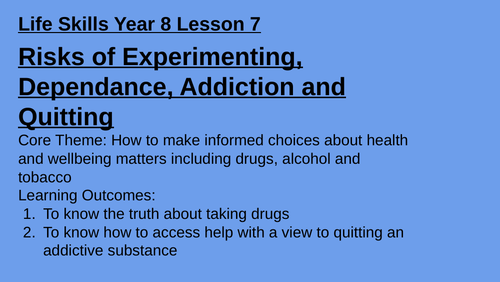 Year 8 Life Skills Lessons | Teaching Resources