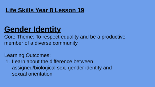 Year 8 Life Skills Lessons | Teaching Resources