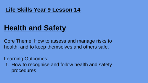 Year 9 Life Skills Lessons | Teaching Resources