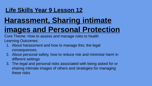 Year 9 Life Skills Lessons | Teaching Resources