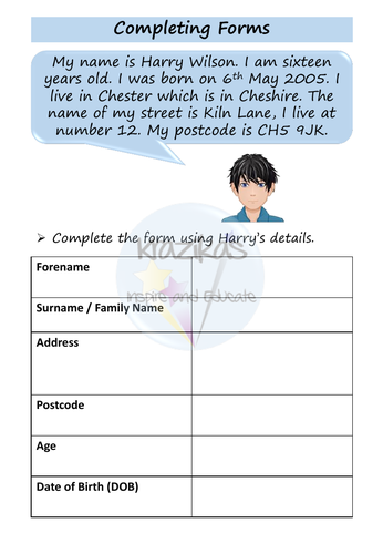 Functional Skills English - Entry Level 2 Writing - Form Filling ...