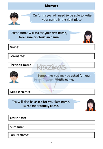 Functional Skills English - Entry Level 2 Writing - Form Filling ...