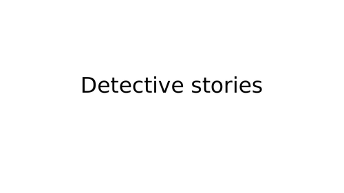 KS2 Detective Stories - Creative Writing Resource | Teaching Resources
