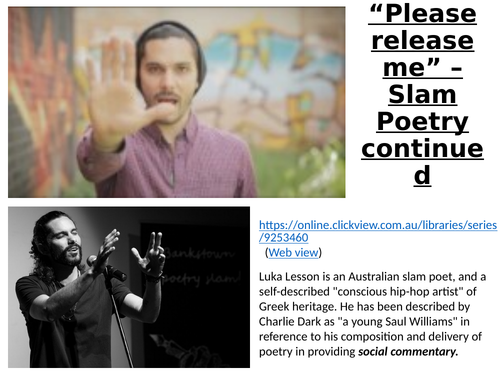 Slam Poetry study | Teaching Resources