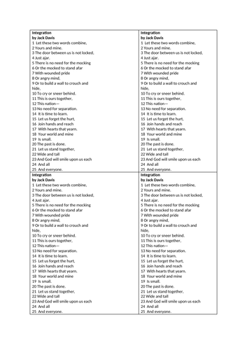 "Honey Spot" by Jack Davis | Teaching Resources