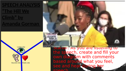 Amanda Gorman "Hill We Climb" speech | Teaching Resources