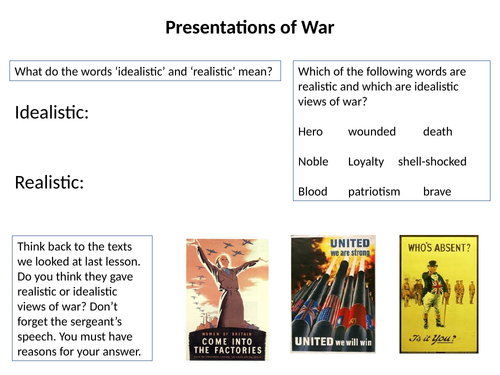 KS3 SOW: War / Conflict / Poetry | Teaching Resources