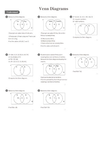Venn Diagram Questions And Answers Gcse Gcse (9-1) Maths Venn Diagram Questions And Answers Gcse Gcse (9-1) Maths