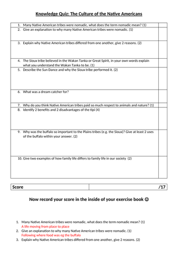Native Americans Bundle Worksheets and Resources | Teaching Resources