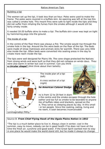 Native Americans Bundle Worksheets and Resources | Teaching Resources