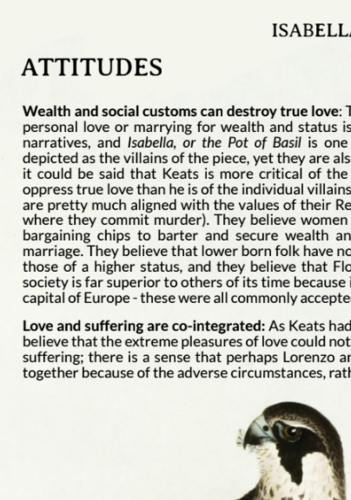 'Isabella, or the Pot of Basil' by Keats - Attitudes, Context and ...