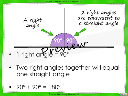 Calculating Angles on a Straight Line - Year 5 | Teaching Resources
