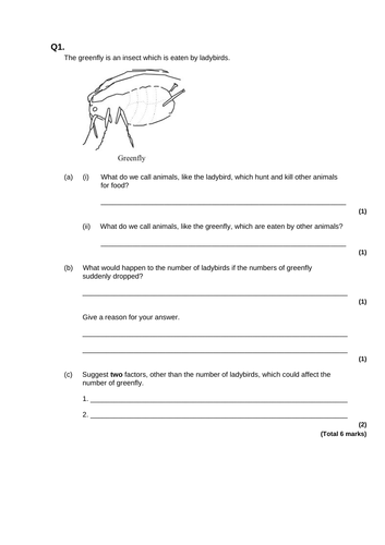 AQA GCSE Biology (9-1) B16.1-2 Communities and organisms in their ...