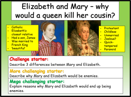 Elizabeth I and Mary Queen of Scots | Teaching Resources