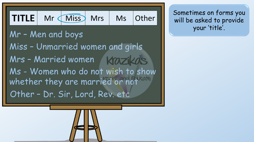 Functional Skills English - Entry Level 2 - Writing - Form Filling ...