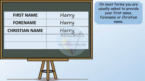 Functional Skills English - Entry Level 2 - Writing - Form Filling ...