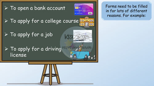 Functional Skills English - Entry Level 2 - Writing - Form Filling ...